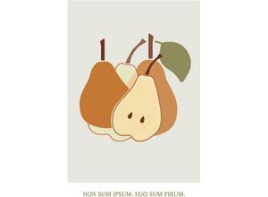 4055065177217 - Wandbild »Cultivated Pears« (1 St) Deutsches Premium-Poster Fotopapier mit seidenmatter Oberfläche und hoher Lichtbeständigkeit Für fotorealistische Drucke mit gestochen scharfen Details und hervorragender Farbbrillanz