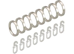4016318280160 - Gardinenring Gardinenbefestigungen Gr 8 St grau (chromfarben) Gardinenringe Gardinenbefestigungen für Gardinenstangen Ø 16 mm 4016318280160 - Gardinenring Gardinenbefestigungen Gr 8 St grau (chromfarben) Gardinenringe Gardinenbefestigungen für Gardinenstangen Ø 16 mm