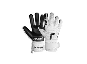 4060485350843 - Torwarthandschuhe REUSCH Attrakt Freegel Infinity Damen Gr 105 schwarz-weiß (weiß schwarz) 56% Elastodien 34% Polyester 5% Polyurethan mehrfarbig Sportlich Handschuhe mit Innennaht Schnitt und Grip Infinity Belag