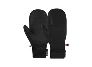 4060485525111 - Fäustlinge REUSCH Kavik TOUCH-TEC STORMBLOXX™ Mitten Damen Gr 10 schwarz 74% Polyester 25% Ziegenleder 1% Elasthan mehrfarbig Handschuhe mit winddichter und extra atmungsaktiver Funktion