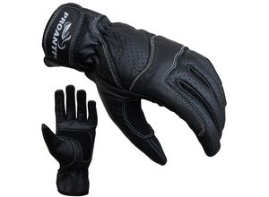 4250606505409 - Motorradhandschuhe PROANTI Gr M schwarz Handschuhe Kinder M Obermaterial 100% Rindsleder Innenfutter 100% Polyester Damen Leder Handschuhe