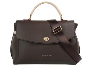 4250060359488 - Umhängetasche BUGATTI ELLA Damen Gr B H T 35cm x 22cm x 9cm onesize braun (dunkelbraun) Kunstfaser unifarben Taschen