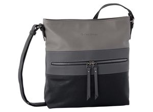 4251234450727 - Umhängetasche TOM TAILOR ELLEN Cross bag L Damen Gr B H T 30cm x 30cm x 8cm schwarz Lederimitat Polyurethan (PU) gemustert kontrastfarbene Details leicht glänzend mehrfarbig Taschen mit schickem Farbverlauf