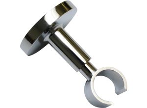 4003018343035 - Deckenträger für Gardinenstangen Deckenträger Gardinenstangen Gardinenstangenhalterungen Gr Länge 6 cm grau (chromfarben) Gardinenstangenhalter Serie Einzelprogramm Chicago Ø 20 mm