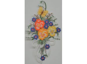 4028298306303 - Fensterbild STICKEREIEN PLAUEN Frühlingsstrauß Fensterbilder Gr B L 24 cm x 30 cm bunt (grün orange mehrfarbig) Fensterdekoration Dekohänger 4028298306303 - Fensterbild STICKEREIEN PLAUEN Frühlingsstrauß Fensterbilder Gr B L 24 cm x 30 cm bunt (grün orange mehrfarbig) Fensterdekoration Dekohänger