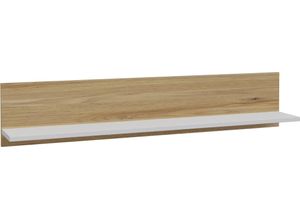 5904767039356 - Wandboard Como grau (mauvella eiche secret grau) B150cm H296cm T219cm Spanplatte Regale Wandregal zweifarbigklare Linien einfache Montage