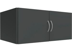 4065981003705 - Aufsatzschrank WIMEX Multiraumkonzept Kleiderschrank Aufsatz Hängeschrank grau (grafit) B70cm H40cm T40cm Spanplatte Schränke Schranksystem