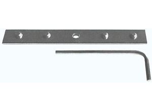4015161050173 - Verbinder Sileno Gardinenstangenhalterungen silberfarben Gardinenstangenhalter Gardinenstangenhalterungen für Vorhangschiene Sileno 3-läufig im Fixmaß