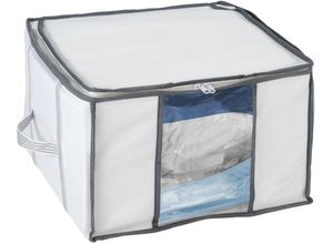 4008838745052 - Unterbettkommode WENKO Vakuum Soft Box S weiß (transparent weiß) B40cm H25cm T42cm Kunststoff Aufbewahrungsboxen integrierte Vakuum-Tasche & Blitzventil bis zu 75 % Platzersparnis