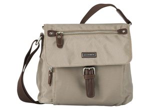 4250339281205 - Umhängetasche TOM TAILOR Rina Damen Gr B H T 225cm x 19cm x 9cm beige Lederimitat Nylon Taschen aus leichtgewichtigem Nylon und aufwändig gewebten Gurtband