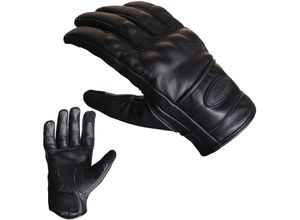 4250606523953 - Motorradhandschuhe PROANTI Gr L schwarz Handschuhe L Obermaterial 100% Rindsleder Innenfutter 100% Polyester mit Touchscreen-Funktion