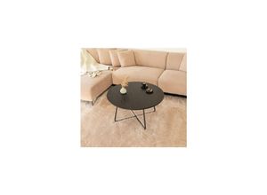 4058166273482 - HOME DELUXE - Couchtisch Rund NOVARA - 88 x 47 cm Farbe Dark Oak Sofatisch Wohnzimmertisch