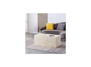4058166415332 - HOME DELUXE Couchtisch Marmor AMIRI L Sandstein