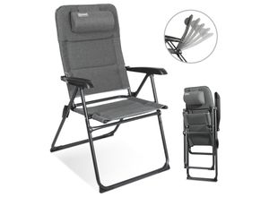 4260517300239 - HOMECALL Campingstuhl Gartenstuhl Klappbar UV+ Olefin-Stoff 5 fach Verstellbarer Rückenlehne bis 150kg