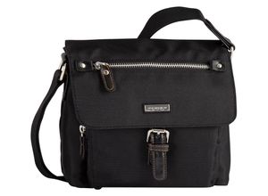 4250339231231 - Umhängetasche TOM TAILOR Rina Damen Gr B H T 225cm x 19cm x 9cm schwarz Lederimitat Nylon Taschen aus leichtgewichtigem Nylon und aufwändig gewebten Gurtband