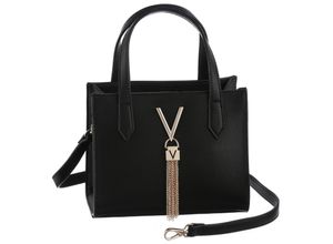8054942440846 - Shopper VALENTINO BAGS SHOPPING DIVINA Damen Gr B H T 20cm x 16cm x 8cm nero gold Polyurethan Taschen Henkeltasche Umhängetasche Schultertasche