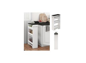 4066731466375 - Rollregal Rivo Weiß Anthrazit 20 x 844 cm Vicco