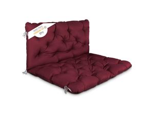 4260517520743 - HOMECALL Dekokissen Bankauflage Sitzbankauflage Sitzkissen mit Rückenlehne  Nordisches Design für Gartenbank 120 x 140 x 12 cm