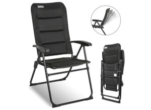 4260517301250 - HOMECALL Gartenstuhl Hochlehner Campingstuhl Klappstühle Gepolstert Faltstuhl Balkonstuhl mit 5-Fach Verstellbare lehne Belastbar 150 KG (1 st)