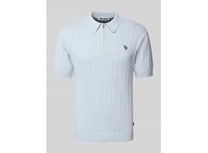 4069469409553 - Slim Fit Poloshirt mit Label-Stitching