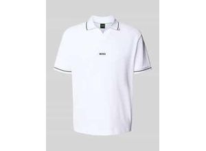 4063547288719 - Regular Fit Poloshirt mit Label-Stitching