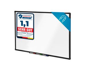 4066088915953 - Karat office Whiteboard Onyx Speziallackiert Kratzfest & magnethaftend Schwarzer Rahmen