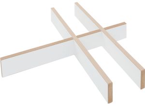 0742832925365 - Schubladeneinsatz TOJO cargo weiß B34cm H4cm T29cm MDF Schubladeneinsätze Einsatz Schublade für die Serie cargo
