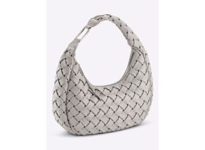 4049391445232 - Handtasche HEINE Damen Gr B H T 42cm x 30cm x 16cm grau (steingrau) Metall Viskosemischung unifarben Taschen