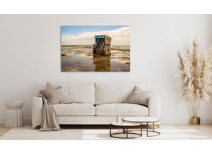 4047809884710 - Acrylglasbild QUEENCE Eba Bilder Gr B H 60 cm x 40 cm Acrylglasbild Strand Querformat 1 St blau Acrylglasbilder