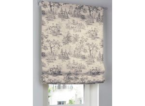 6943755987421 - Raffrollo HEINE HOME Gr 3 grau (weiß grau) B80cm H140cm Raffrollos