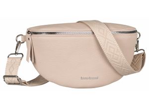 4262434233423 - Bauchtasche BRUNO BANANI Amalfi Damen Gr B H T 27cm x 16cm x 8cm beige Lederimitat Taschen Gürteltasche Umhängetasche Breiter Gurt Crossbody Bag