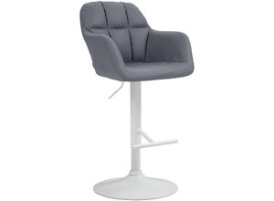 4251756499754 - Barhocker Natoma Kunstleder I 360° Drehbar Metallgestell Höhenverstellbar Mit Fußstütze I Küchenhocker Mit Gepolsterter Sitzfläche