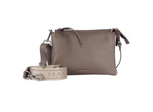 4046478086944 - Umhängetasche HARBOUR 2ND Mirela Damen Gr B H T 24cm x 17cm x 8cm braun (dusty) Rindsleder Taschen Schultertasche Handtasche Damen Mini Bag