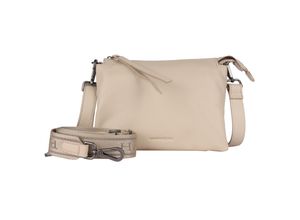 4046478086920 - Umhängetasche HARBOUR 2ND Mirela Damen Gr B H T 24cm x 17cm x 8cm beige (cream) Rindsleder Taschen Schultertasche Handtasche Damen Mini Bag
