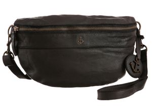 4046478066571 - Gürteltasche HARBOUR 2ND Jutta Damen Gr B H T 28cm x 18cm x 7cm schwarz Leder washed Taschen Umhängetasche Bauchtasche mit Ankeranhänger 4046478066571 - Gürteltasche HARBOUR 2ND Jutta Damen Gr B H T 28cm x 18cm x 7cm schwarz Leder washed Taschen Umhängetasche Bauchtasche mit Ankeranhänger