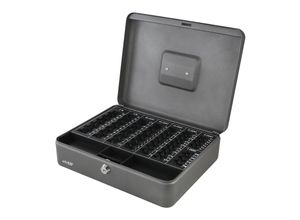 4010537010898 - HMF 108-09 Geldkassette mit Münzzählbrett 30 x 24 x 9 cm Silber