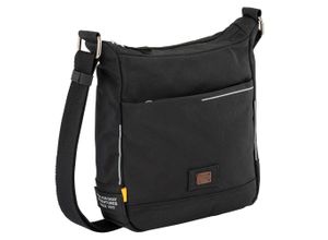 4255619900258 - Umhängetasche CAMEL ACTIVE City Kinder Gr B H T 22cm x 23cm x 8cm schwarz Nylon kontrastfarbene Details Taschen passender urbaner Begleiter mit kleinen reflektierenden Details