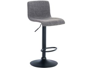 4255716332273 - Barhocker Hover Stoff Mit Metall-Gestell I Barstuhl Mit Lehne Und Fußstütze I Höhenverstellbar Und Drehbar