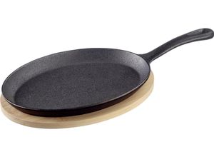 4004094699863 - Grillpfanne WESTMARK Tapas + Friends schwarz B190cm H50cm L370cm Ø19cm Pfannen 500 ml inkl Bambus-Untersetzer 4004094699863 - Grillpfanne WESTMARK Tapas + Friends schwarz B190cm H50cm L370cm Ø19cm Pfannen 500 ml inkl Bambus-Untersetzer