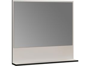 4068223052943 - Badspiegel WELLTIME Amrum grau (hellgrau) Spiegel B H T 80cm x 74cm x 14cm FSC-zertifizierter Holzwerkstoff glasspiegel BxHxT 80 x 74 x 14cm eleganter Spiegel in einem zeitlosen Eiche Dekor B80cm H74cm T14cm