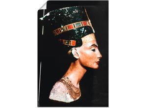 4059745031707 - Wandbild ARTLAND Ägyptische Königin Nofretete Bilder Gr B H 20 cm x 30 cm Poster Menschen Hochformat 1 St schwarz Bild Poster Bilder als Alubild Leinwandbild Wandaufkleber oder in versch Größen