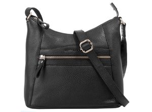 4022581315799 - Umhängetasche BETTY BARCLAY Damen Gr B H T 29cm x 21cm x 10cm onesize schwarz Leder Strukturmuster Taschen echt Leder