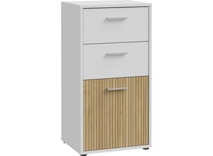 5904767847654 - Kommode Quadro weiß (weiß lamela eiche hell) B488cm H951cm T40cm Spanplatte Sideboards 5904767847654 - Kommode Quadro weiß (weiß lamela eiche hell) B488cm H951cm T40cm Spanplatte Sideboards