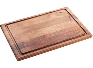 4006664139465 - Schneidebrett GEFU ENNO braun B25cm H18cm L37cm Walnussholz Schneidebretter mit Saftrille klingenschonend