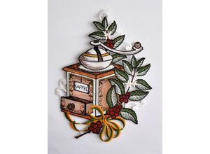 4028298295287 - Fensterbild STICKEREIEN PLAUEN Kaffeemühle Fensterbilder Gr B L 22 cm x 29 cm bunt Fensterdekoration Dekohänger 4028298295287 - Fensterbild STICKEREIEN PLAUEN Kaffeemühle Fensterbilder Gr B L 22 cm x 29 cm bunt Fensterdekoration Dekohänger
