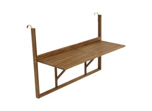 4050747988716 - Maße Tischplatte 120x40cm Balkonhängetisch 120x40cm Akazienholz geölt