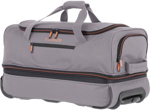 4027002056749 - Reisetasche TRAVELITE BASICS verschiedene Größen und Farben Gr B H T 55cm x 32cm x 29cm grau (grau orange) Polyester Taschen Duffle Bag Reisegepäck Sporttasche Reisebag mit Trolleyfunktion