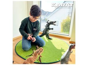 4069009008109 - Karat homeliving Kinderspielteppich Crocodile Rund Grün
