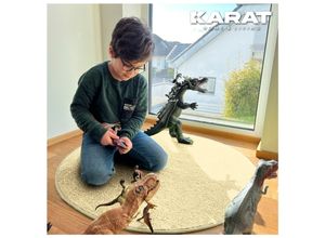 4069009007980 - Karat homeliving Kinderspielteppich Crocodile Rund Creme