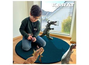 4069009007881 - Karat homeliving Kinderspielteppich Crocodile Rund Blau